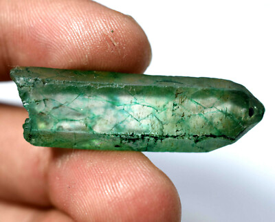 Natural Green Brazilian Crystal Quartz 45.60 Ct Top Quality Beautiful ...