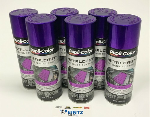 Duplicolor MC204-6 PACK MetalCast PURPLE Anodized Heat Resistant Coat ...