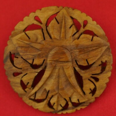 Vintage Hand-Carved OLIVE WOOD PIN from ISRAEL Holy Land Pin Brooch | eBay