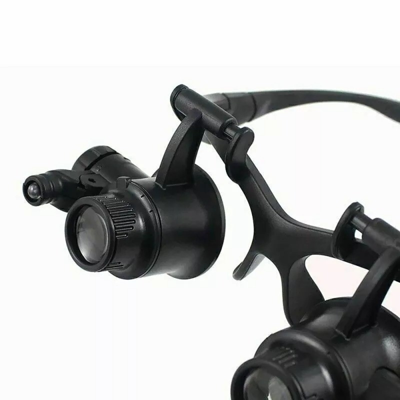 25X Magnifier Magnifying Eye Glass Loupe Jeweler Watch Repair Kit With ...