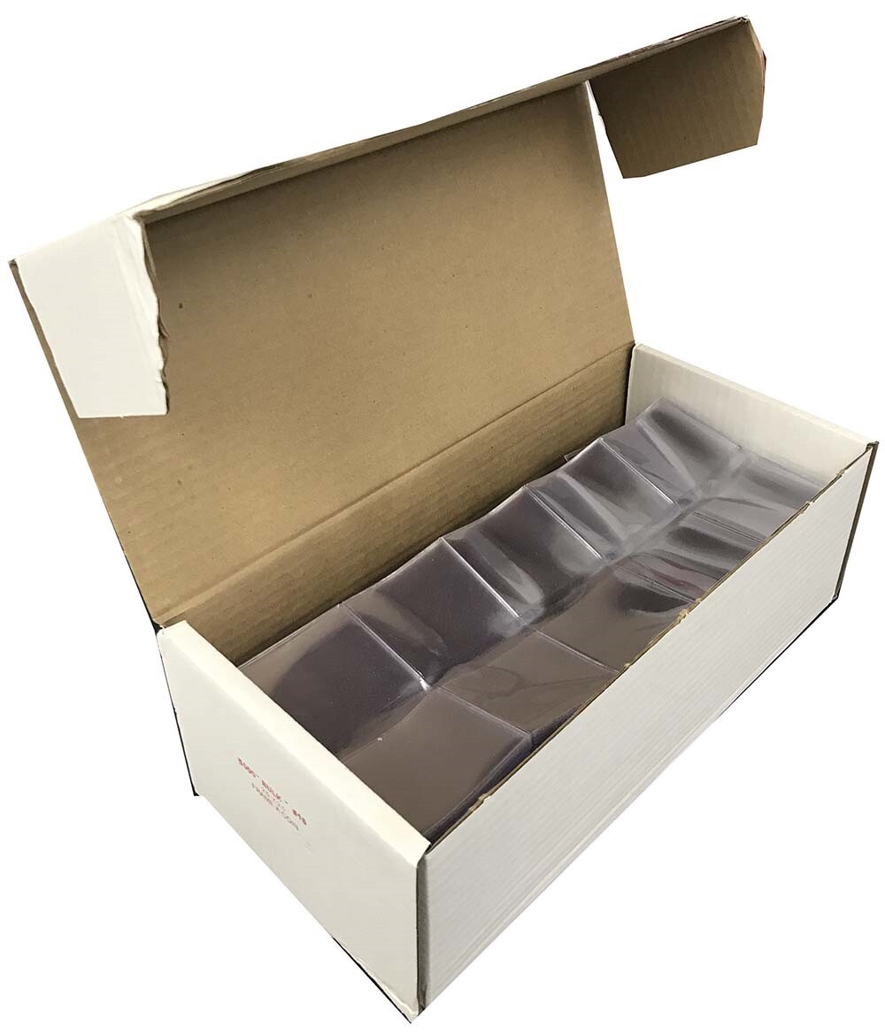 1000 2.5x2.5 Vinyl Coin Flips Double Pocket Clear Holders For Coin ...