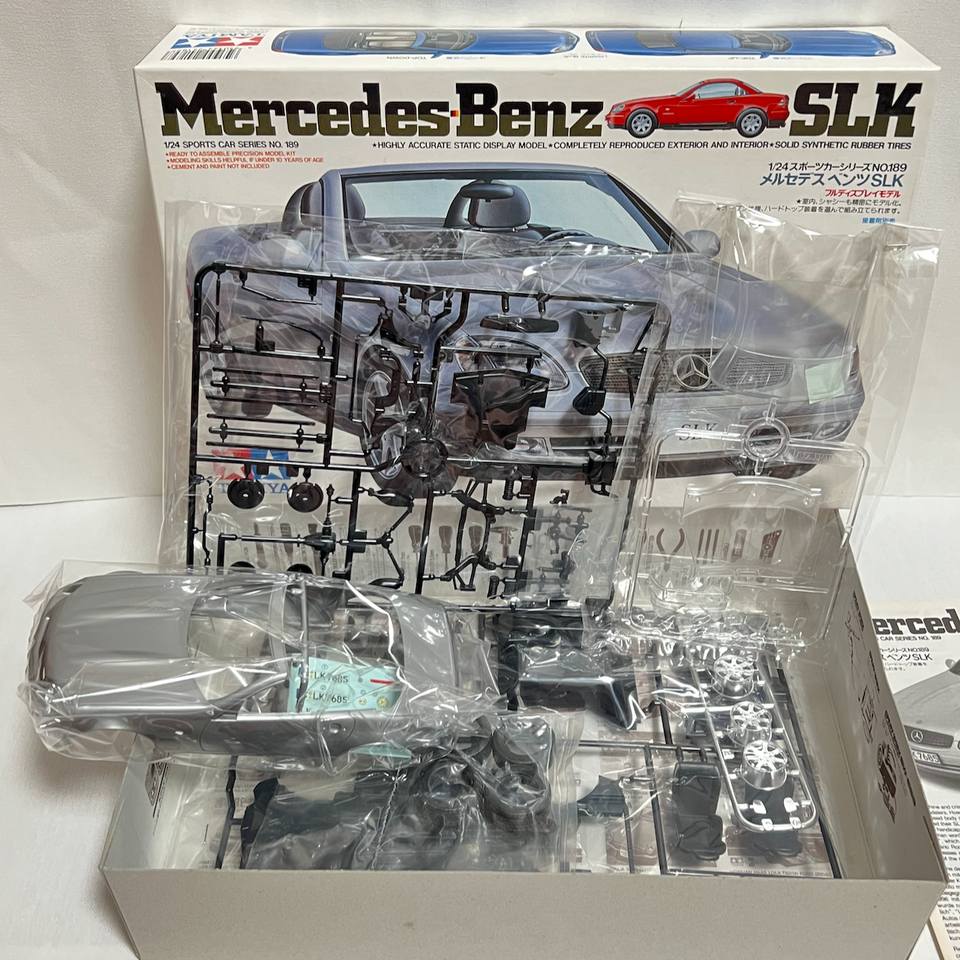 Tamiya 1/24 Mercedes Benz SLK Sports Car Series No.189 Plastic Model ...