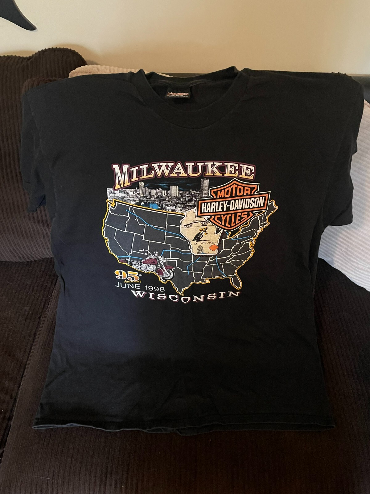 Vintage 1998 Official Harley Davidson 95TH Anniversar… - Gem