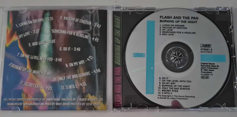 Flash & The Pan "Burning Up The Night" CD 1992 (Easybeats) | eBay Australia