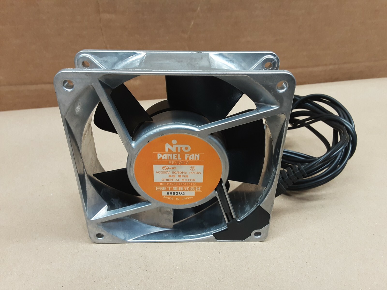 NTO PF-121-2 100V 14/13W AC200V 50/60Hz aluminum frame AC cooling fan ...