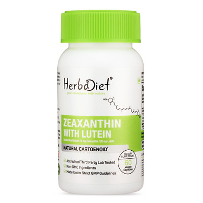 Zeaxanthin with Lutein 20% Marigold Extract Capsules Eye Health ...