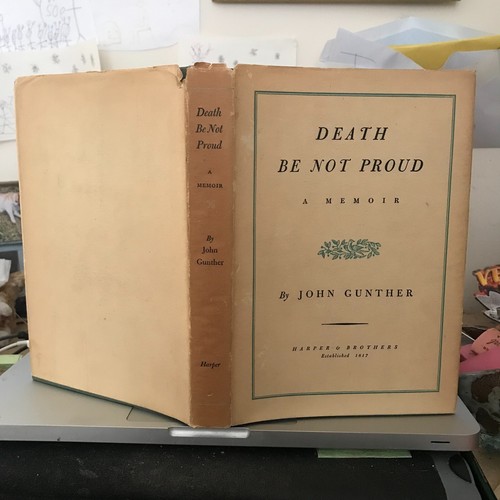 1949 1st/1st: Death Be Not Proud, John Gunther | eBay