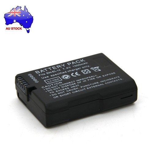 AUS EN-EL14 Battery For Nikon DSLR D3100 D3200 D3300 D3400 D5500 D5600 ...
