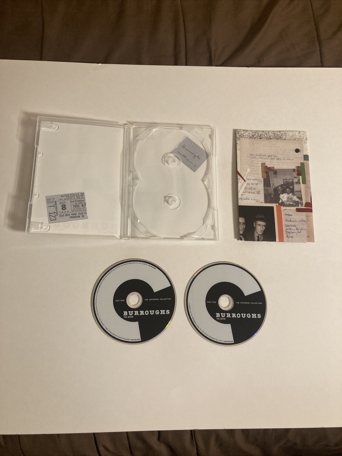 Burroughs : The Movie DVD 2-Disc Set 1983 Documentary B&W Criterion ...