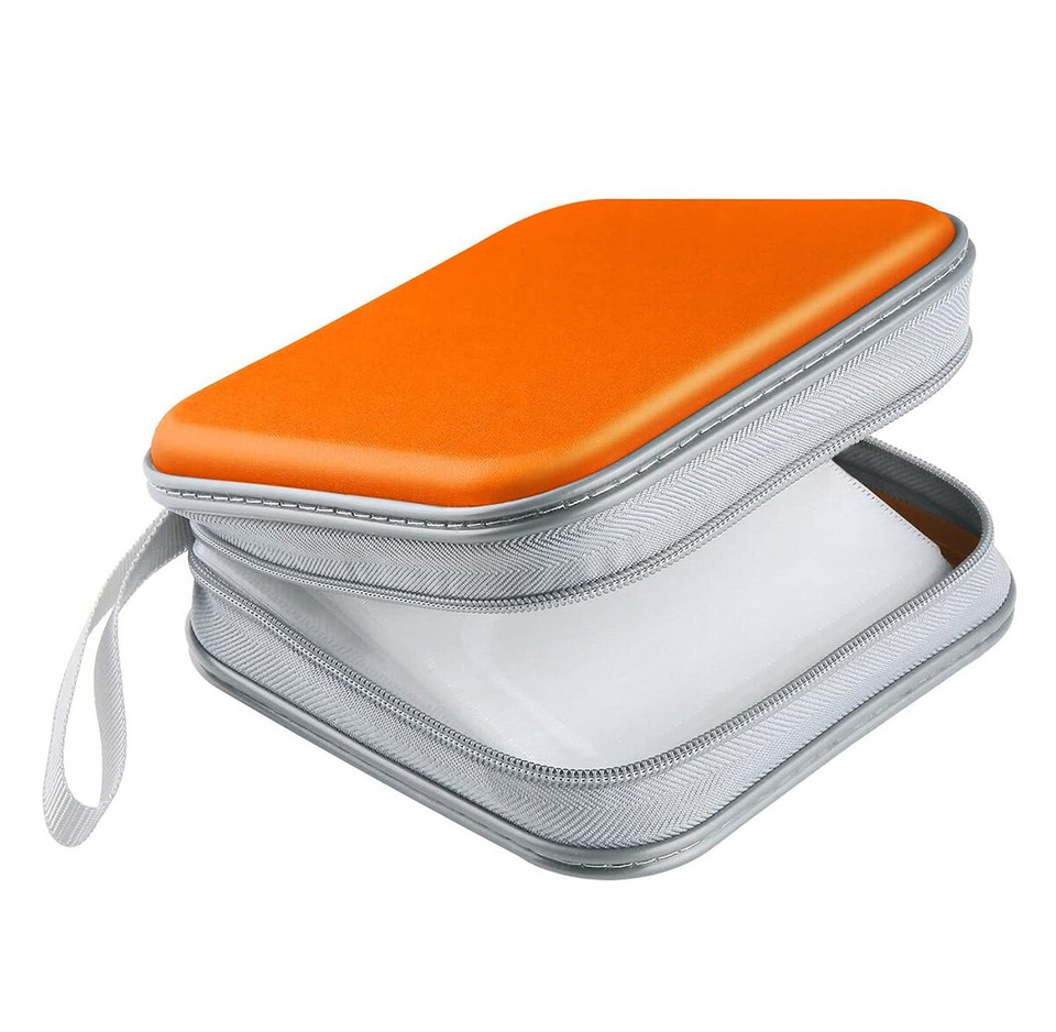 34 Disc CD/DVD Case Holders Wallet Hard Plastic Disc Cases Storage ...