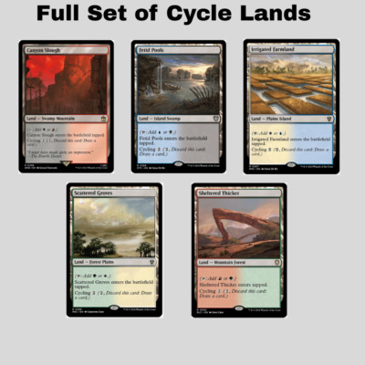 MTG Dual Lands - Set of 5 CYCLE / CYCLING Rare Typed Fetchable EDH | eBay