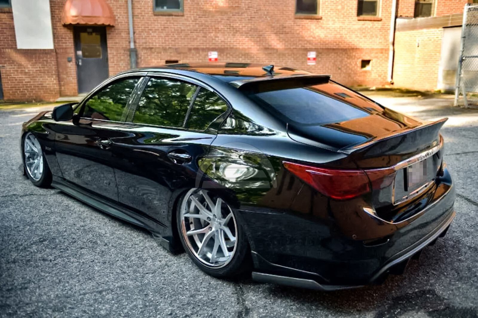 Ducktail Spoiler for Infiniti Q50 Nissan Skyline V37 Duckbill rear ...