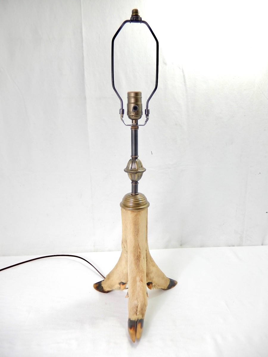 Vintage Three Legged Brass Lamps Mid 20th Century Italian Brass Three