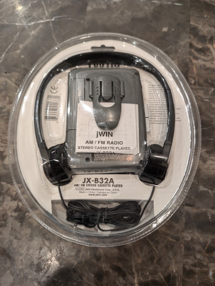 New In Package Walkman JWIN JX-B32A AM/FM Stereo Cassette Player with ...