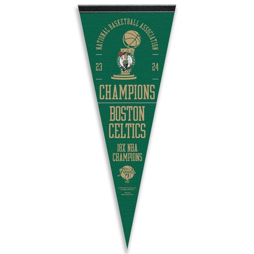 Boston Celtics 2024 Finals Champions Full Size Pennant Flag Banner | eBay