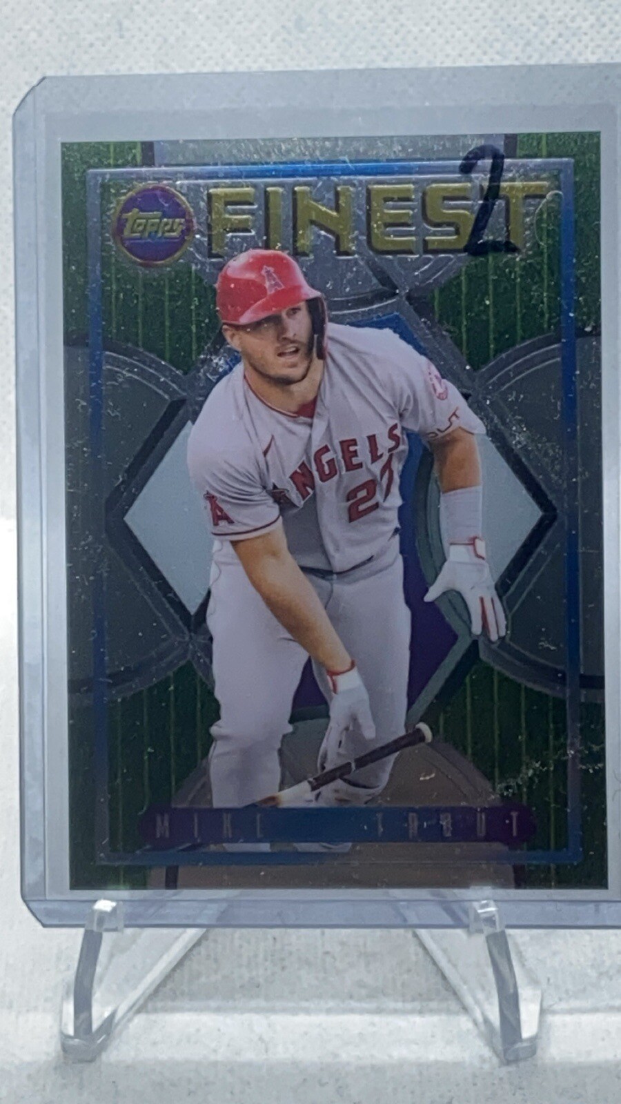 2022 Topps Finest Flashbacks Mike Trout Los Angeles Angels Future HOF ...