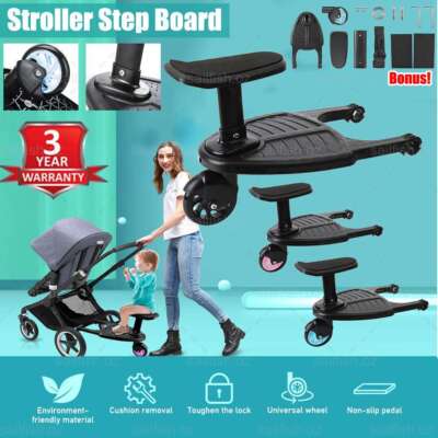 Stroller Step Board Toddler Buggys Wheel Standing Board Skateboard For ...
