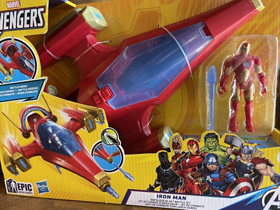 Epic Hero Series Iron Man Repulsor Blast Battle Jet Action Figure ...