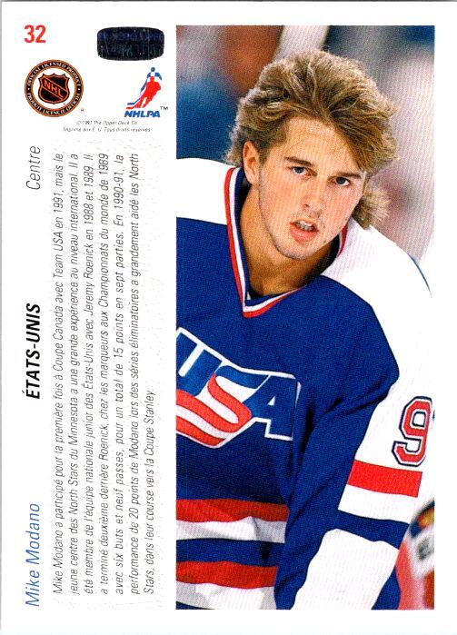 1991-92 Upper Deck Mike Modano #32 Team USA | eBay