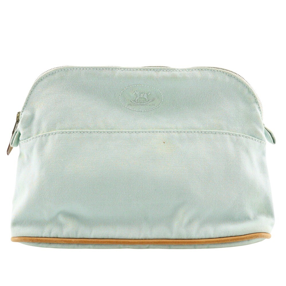 HERMES Bolide pouch 25 Pouch Baby line light blue cot… - Gem
