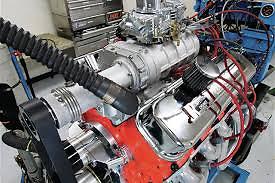 SUPERCHARGED BBC ENGINE (PUMP GAS HOT ROD ENGINE) | eBay
