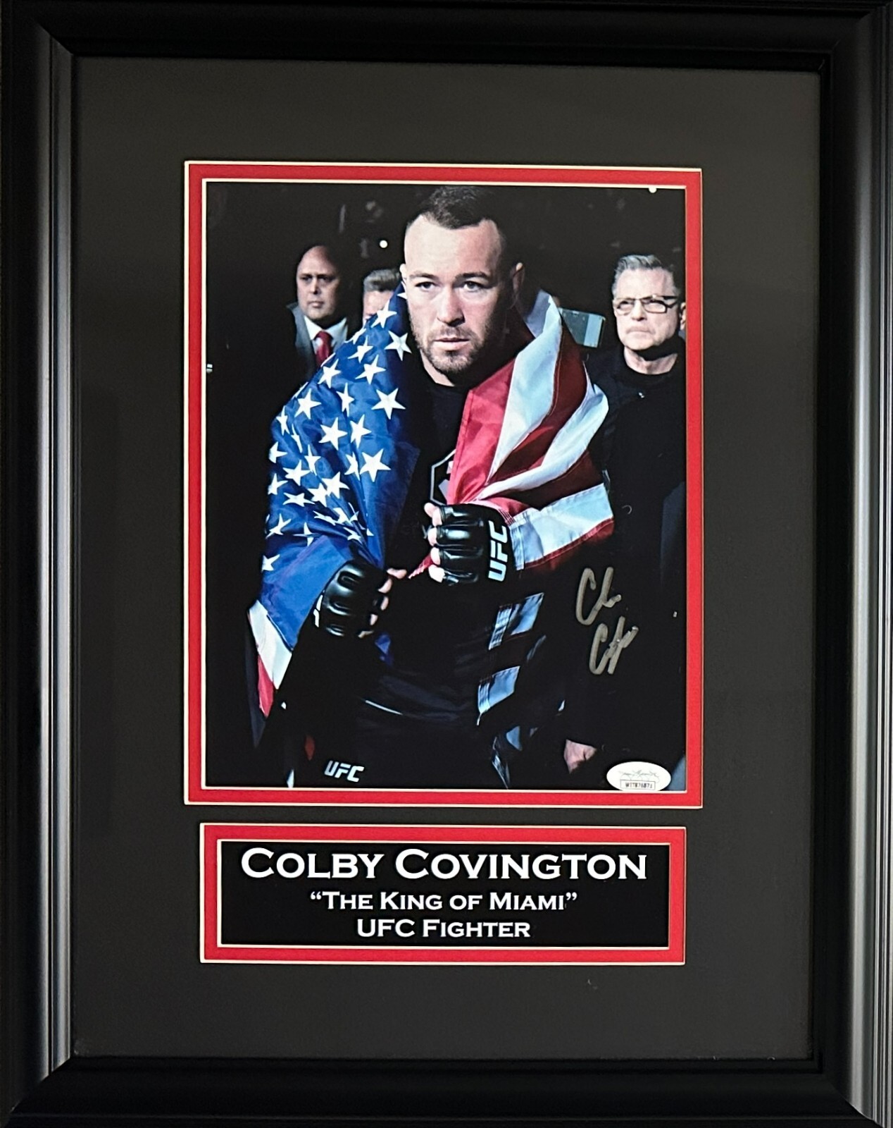 Colby Covington autographed signed framed 8x10 photo UFC JSA COA Chaos ...