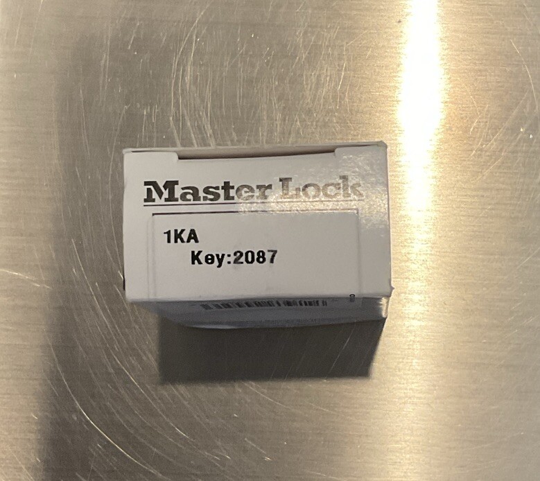 Master Lock Padlock 1KA 2087, Keyed Alike Standard Shackle | eBay