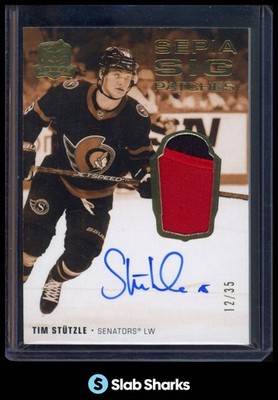 2022 UPPER DECK THE CUP #SSP-TS TIM STUTZLE SEPIA SIGNATURE PATCHES ...