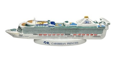Rare! Princess Cruises Caribbean Princess 6.75" Cruise Ship Model ...