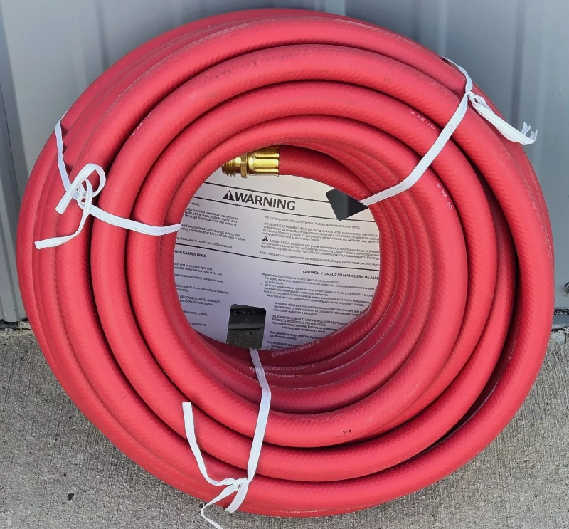 💦Continental Premium 5/8 in x 50 ft. Hot Water Hose Commercial Grade Rubber Red | eBay