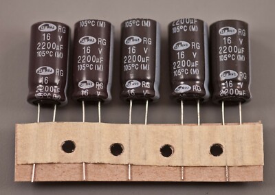 (50) SAMWHA (RG) Electrolytic Capacitors 16v 2200uF 105° C (S. Korea ...