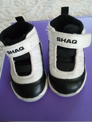 Shaquille O’Neal SHAQ High Top Sneaker Baby Basketball Shoe Sz 3 Black ...