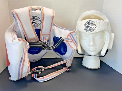 World Class Master Yoo's Youth Martial Arts Sparring Gear Helmet & Vest ...