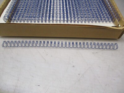 Double-O Wire Bindings Spiral 5/16"-3:1 32 Loops 100PC BLUE | eBay