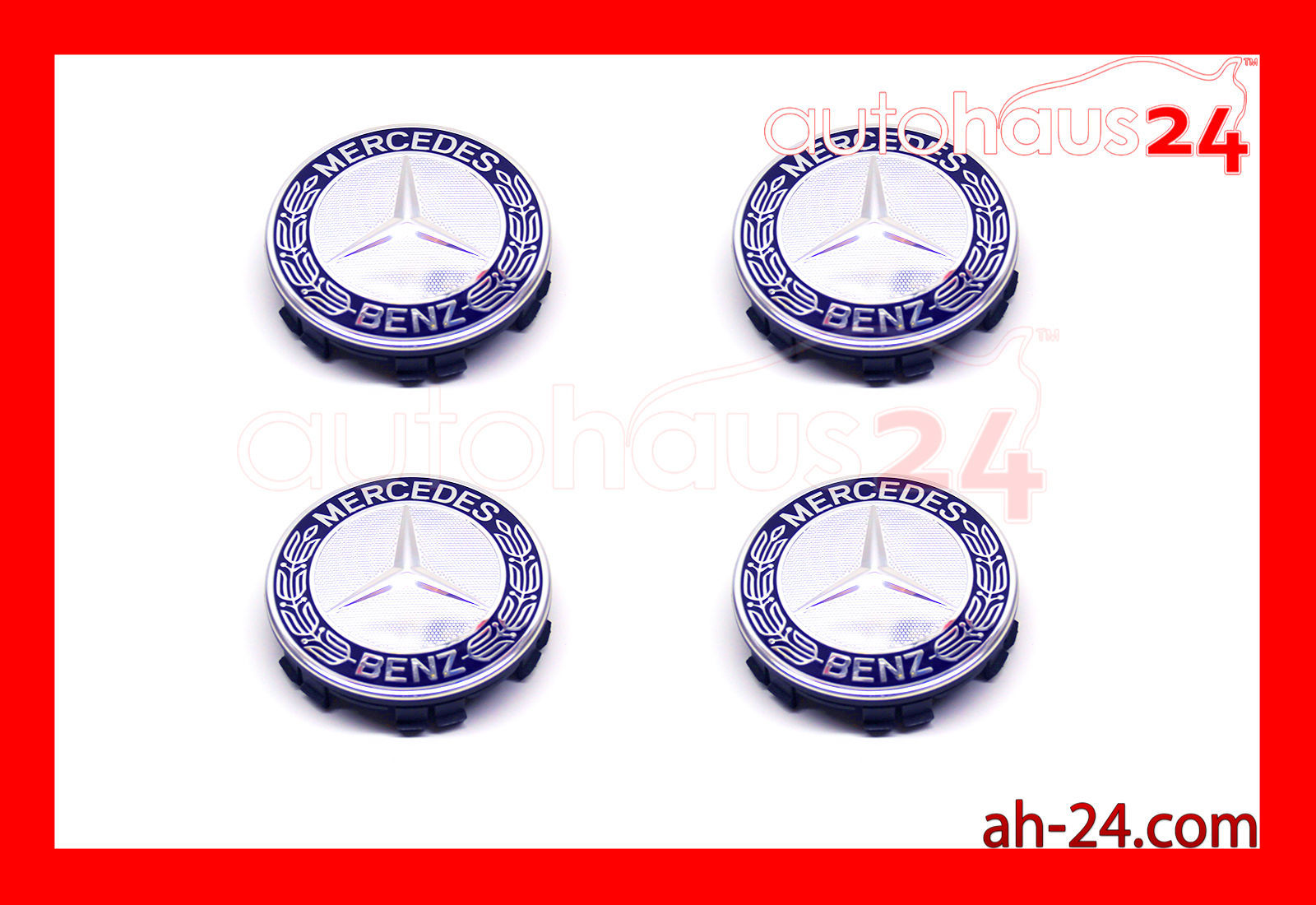 MERCEDES CENTER HUB CAP FOR ALLOY WHEEL SET OF 4 GENUINE OEM | eBay