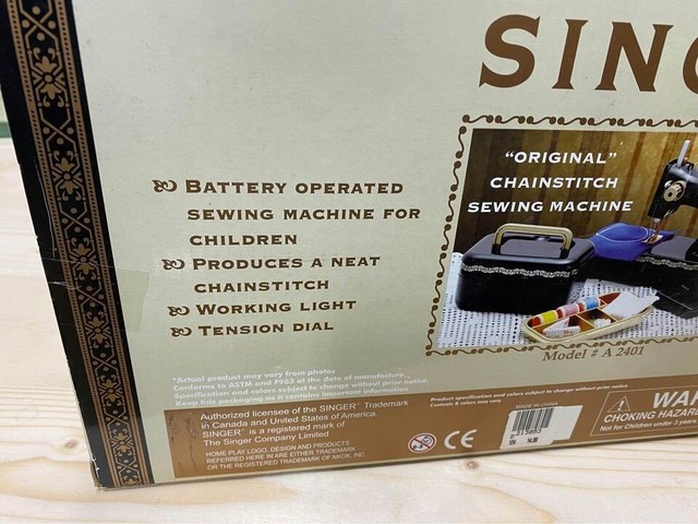 Home Play Singer Original Chainstitch Sewing Machine Toy Age 6 A2401 ...