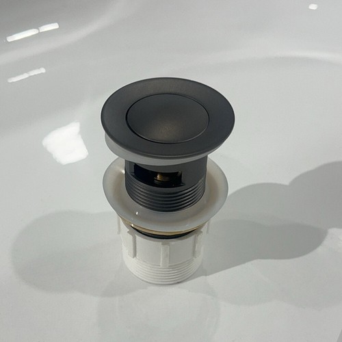 Gunmetal Grey 32mm Bathroom Vanity Basin Sink Pop Up Waste With ...