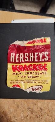 Vintage 1954 Hershey's Krackel wrapper - Partial/Ripped - Hard To Find ...