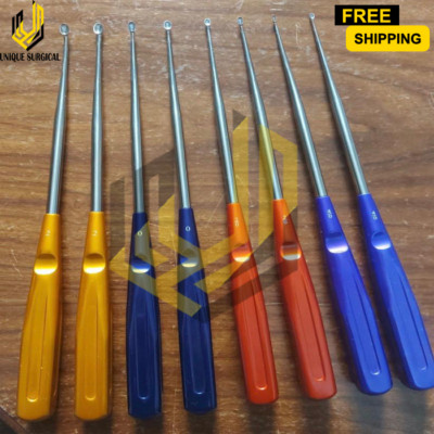 Volkmann Bone Curette Colorful Set 8 PCS Orthopedic Surgical Instrument ...
