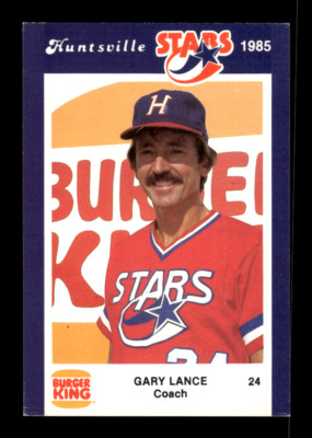 1985 Huntsville Stars Burger King Gary Lance Card (ML) Oakland ...
