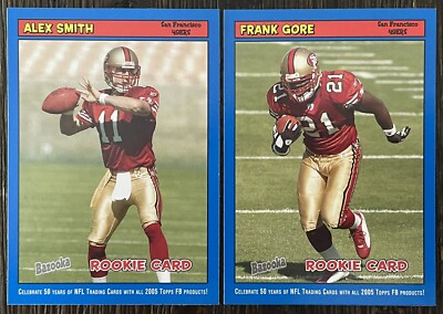 2005 TOPPS BAZOOKA FRANK GORE #177 & ALEX SMITH #194 BLUE PARALLEL ...