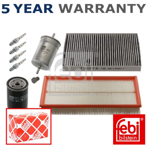 Febi Filter Set Oil Air Fuel Fits VW Golf Beetle Audi A3 1.6 1.8 1.9 TD ...