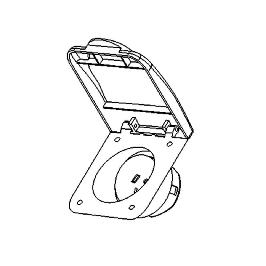 10A 15A Caravan Inlet Outlet RV Camper Motor Home Power Socket White ...