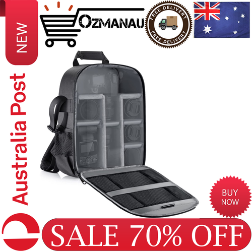 Neewer Camera Bag Water Resistant Shockproof Partition 11.8x5.5x14.6 ...