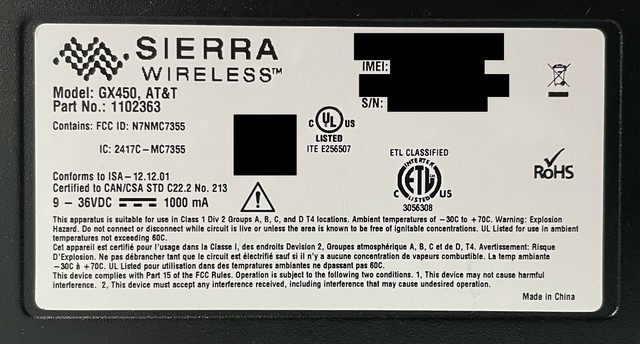 Sierra Wireless AirLink GX450 Wireless Gateway for sale online | eBay