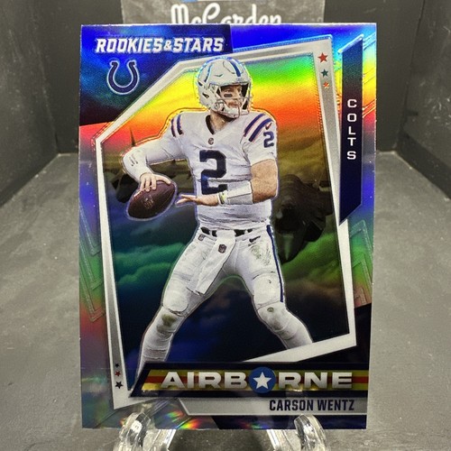 2021 Panini Rookies & Stars Airborne Silver Prizm Carson Wentz #AB-15 ...