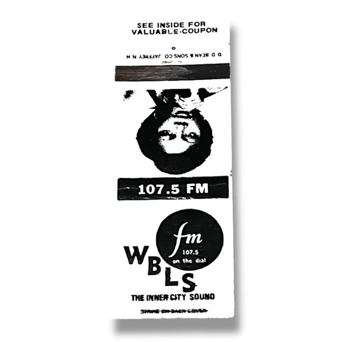 WBLS 107.5 FM Radio The Inner City Sound New York City Vtg Matchbook ...