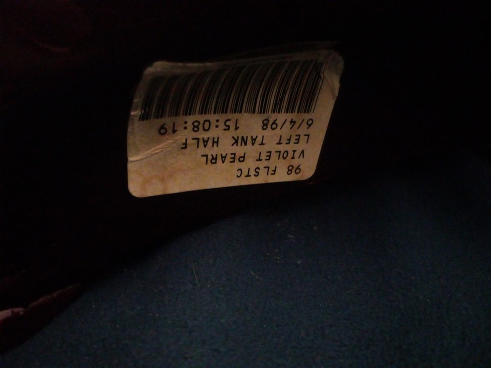 HarleY VIOLET PEARL 84-99 Softail Split Gas Fuel Tank LEFT SIDE ONLY | eBay