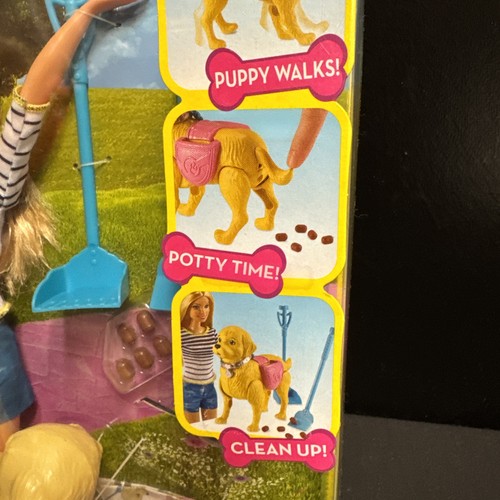 Barbie Walk & Potty Pup Play Set Dog Walker and Puppy Play Set with ...