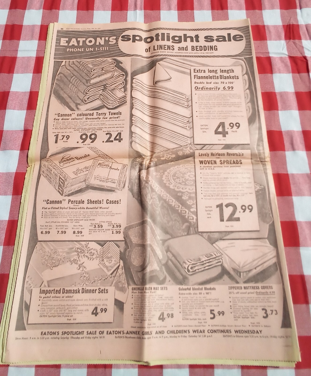 John Glenn in Orbit - Toronto Telegram Newspaper Feb. 20 1962 Pink ...